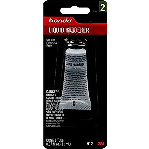 3M Bondo Liquid Hardner Polyester 0.37 Fl. Oz. Tube Carded