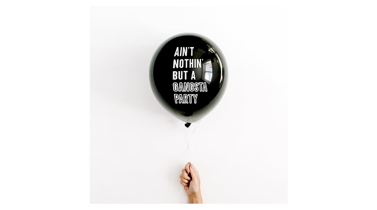BADASS BALLOONS Hip Hop Birthday Decor | 12-Pack