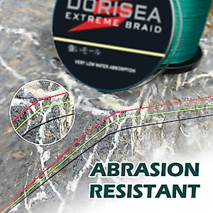 Dorisea Extreme Braid 100% Pe Black Braided Fishing Line 109Yards-2187Yards 6-550Lb Test Fishing Wire Fishing String Incredible Superline Zero Stretch (100m/109Yards 6lb/0.10mm)