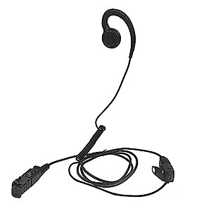 Rataok xpr3500e Earpiece and Mic Walkie Talkie Accessories Headset with Microphone Radio Ptt Ear Piece for Motorola xpr 3300e 3500e 3000 3300 3500 xpr3300e xpr3000 xpr3300 xpr3500 (C Swivel)