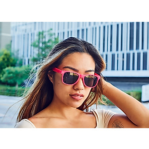 OWL Unisex Retro Style Classic Vintage Sunglasses with Smoke Lens Pink Frame