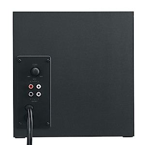 Logitech Z333 2.1 Speakers – Easy-access Volume Control, Headphone Jack – PC, Mobile Device, TV, DVD/Blueray Player, and Game Console Compatible, Black