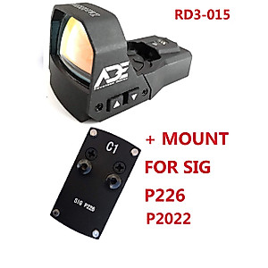Ade Advanced Optics Zantitium RD3-015 Red Dot Reflex Sight for Sig Sauer P226 P2022 Pistol