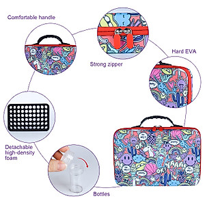 Diamond Painting Accessories,60 Small Storage Container for 5D Diamond,Rhinestones Nail Gems,Beads Storage Box,Diamond Art Kit Accessories Tool with Tray and Diamond Pen