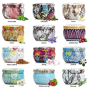 YINUO LIGHT 12 Pack Scented Candle Gifts for Women, Candles Gifts for Mom, Aromatherapy Candle Gift Sets, 8% Essential Oil, 240H Burning, Gift Set for Birthday, Mothers Day, Wife, Friends