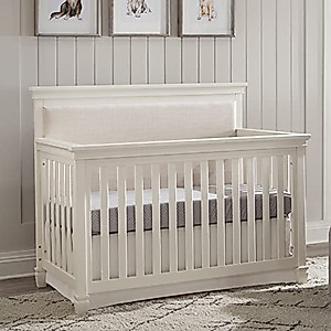 NAMESAKE Darlington 4-in-1 Convertible Crib in Warm White, Greenguard Gold Certified