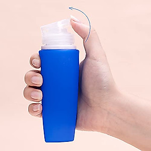 Valourgo 10 Pack Travel Bottles Set for Toiletries, 3 Ounce Portable Travel Size Containers Leak Proof Spray Bottles Tubes Shampoo Conditioner Accessories with Label