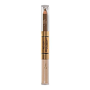 Revlon Eyebrow Gel & Pencil, ColorStay Brow Fantasy 2-in-1 Eye Makeup, Longwearing with Precision Tip, 104 Dark Blonde, 0.04 Oz