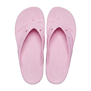 Crocs Women's Classic Flip Flops, Platform Sandals, Flamingo, Numeric_7