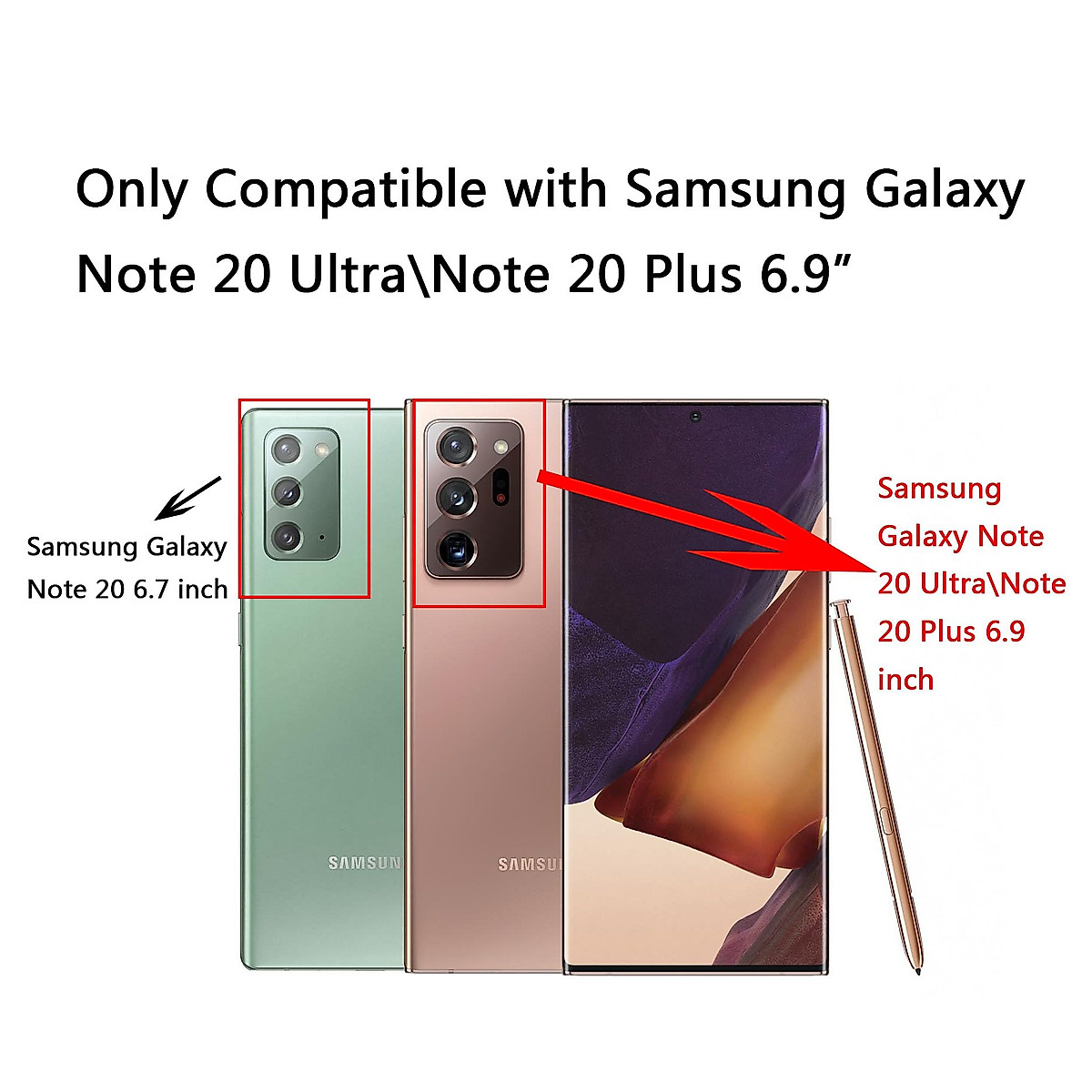 phylla for Samsung Galaxy Note 20 Ultra Phone case [Compatible with MagSafe] [Full Camera Protection Slim] Luxury Magnetic Solid Color Cover Soft Silicone Bumper for Note 20 Ultra 5g 6.9" (Black)