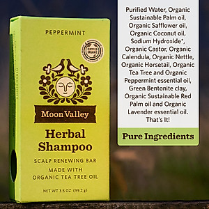 Moon Valley Organics HERBAL SHAMPOO BAR BUNDLES (Peppermint)