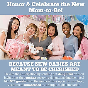 Blue & Black Kick Off His Arrival Soccer Themed Baby Sprinkle Baby Shower Invitations for Boys, 20 5x7 Fill In Cards with Twenty White Envelopes by AmandaCreation