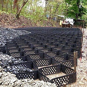 Geocell BaseCoreHD™ 3" Ground Grid Heavy Duty Stabilizer Kit | Gravel Grid for Sheds, Driveway, Slopes and Parking | 108 sq feet