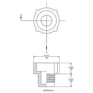Caplugs PDI-31 PDI Series – Plastic Threaded Plug for Inverted Flared Fittings, 1000 Pack, Red LD-PE, Thread Size 3/8"-24 Hole Protection, Dust and Dirt Seals, Leak Prevention, Masking (99191173)
