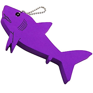 Liangery Floating Keychain for Boat Keys Marine Fishing Float Key Chain in Shark Style Floating Key Ring with Great Buoyance