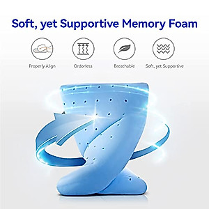 inight Memory Foam Pillows for Sleeping, Standard Size Set of 2 for Back Sleeper & Side Sleeper Pillow, 2 Pack, Oeko-TEX & CertiPUR-US Certified