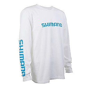 Shimano Fishing Shimano Long Sleeve Cotton Tee - White, 2X [ATEERSLS2XWH]