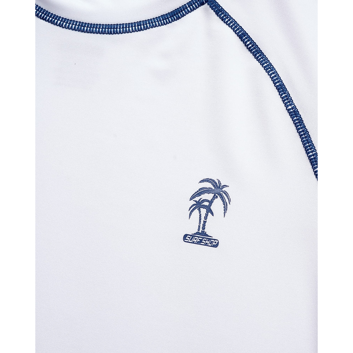 iXtreme Boys' Palm Tree Infant Rash Guard, White, 24M