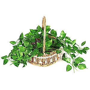 GTIDEA Fake Vines 24 Strands 168 Feet Artificial Ivy Garland Fake Ivy Leaves Hanging Plants Backdrop for Home Bedroom Jungle Theme Party Garden Outdoor Wedding Wall Room Decor