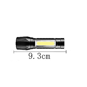 ESASAM Handheld Flashlights， Portable USB Rechargeable LED Flashlight Built-in BatteryTactical Torch Flashlights 3Modes Work Light Emergency Lanterna