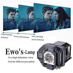 EWO'S LP97 Replacement Projector Lamp Bulb for ELPLP97 Epson Powerlite Home Cinema 2200 2250 1080 880 VS260 EX9230 EX9240 EX3280 EX5280 EX7280 X49 W49 982W E20 U50 V13H010L97 Projectors