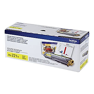 Brother Tn221y Tn221y Toner, Yellow