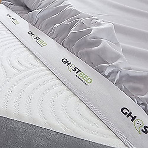 GhostBed Queen Cooling Supima Cotton and Tencel Luxury Sheet Set - Wrinkle Resistant with Deep Pockets, 4 Piece, Gray