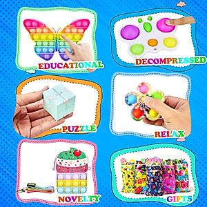 810 PCS Party Favors for Kids, Treasure Box for School Classroom Prize Birthday Gift, Bulk Fidget Sensory Toys, Ideal Gift for Carnival Prizes Stocking Stuffers Pinata Filler,Goodie Bag Stuffers
