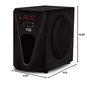 Acoustic Audio AAT5005 Bluetooth Tower 5.1 Home Theater Speaker System with Digital Optical Input and 8" Powered Subwoofer