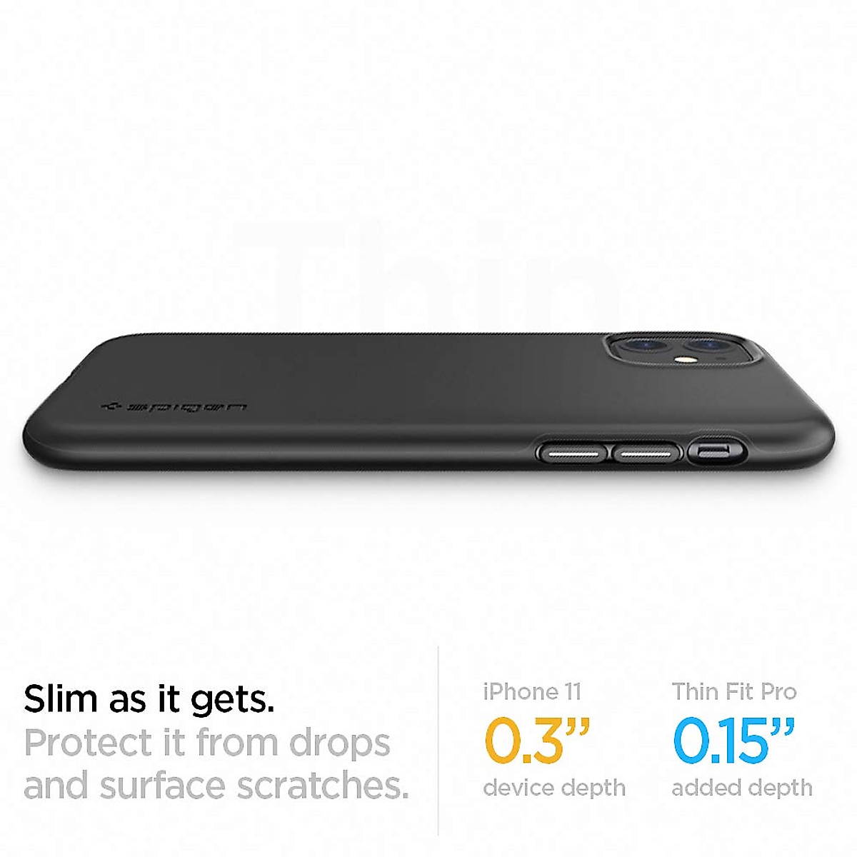 Spigen Thin Fit Pro Designed for Apple iPhone 11 Case (2019) - Black