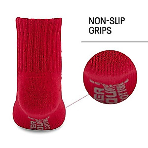 Under Armour boys Multi Pack Quarter Sock, Red, 2-4T US