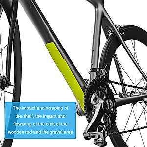 kingsea Mountain Bike Frame Protector,3M MTB Bicycle Down Tube Frame Guard for Mountain Bike Road Bike from Collision and Scratch(Rhombus Yellow)