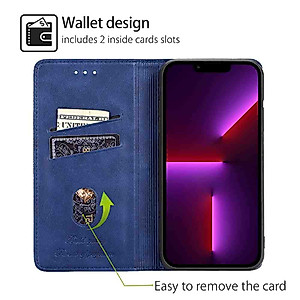 BANLEI2U Phone Cover Wallet Folio Case for Oppo Reno 2 Z, Premium PU Leather Slim Fit Cover for Reno 2 Z, Luxury, Blue
