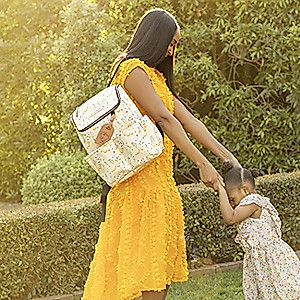 Petunia Pickle Bottom Method Backpack | Baby Backpack Diaper Bag | Stylish Backpack for Modern Parents | Disney's Beauty and The Beast | Whimsical Belle