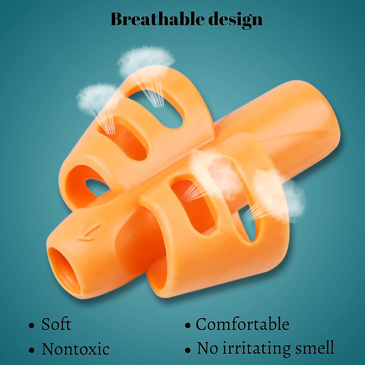 Pencil Grips, DMFLY Pencil Grips for Kids Handwriting, Children Pen Writing Aid Grip Set Posture Correction Tool for Kids Preschoolers Children, Hollow Ventilation Design, 3 Pack