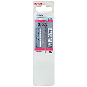 Bosch 2608585841 Metal Drill Bit Hss-Co 2, 5mmx30mmx57mm