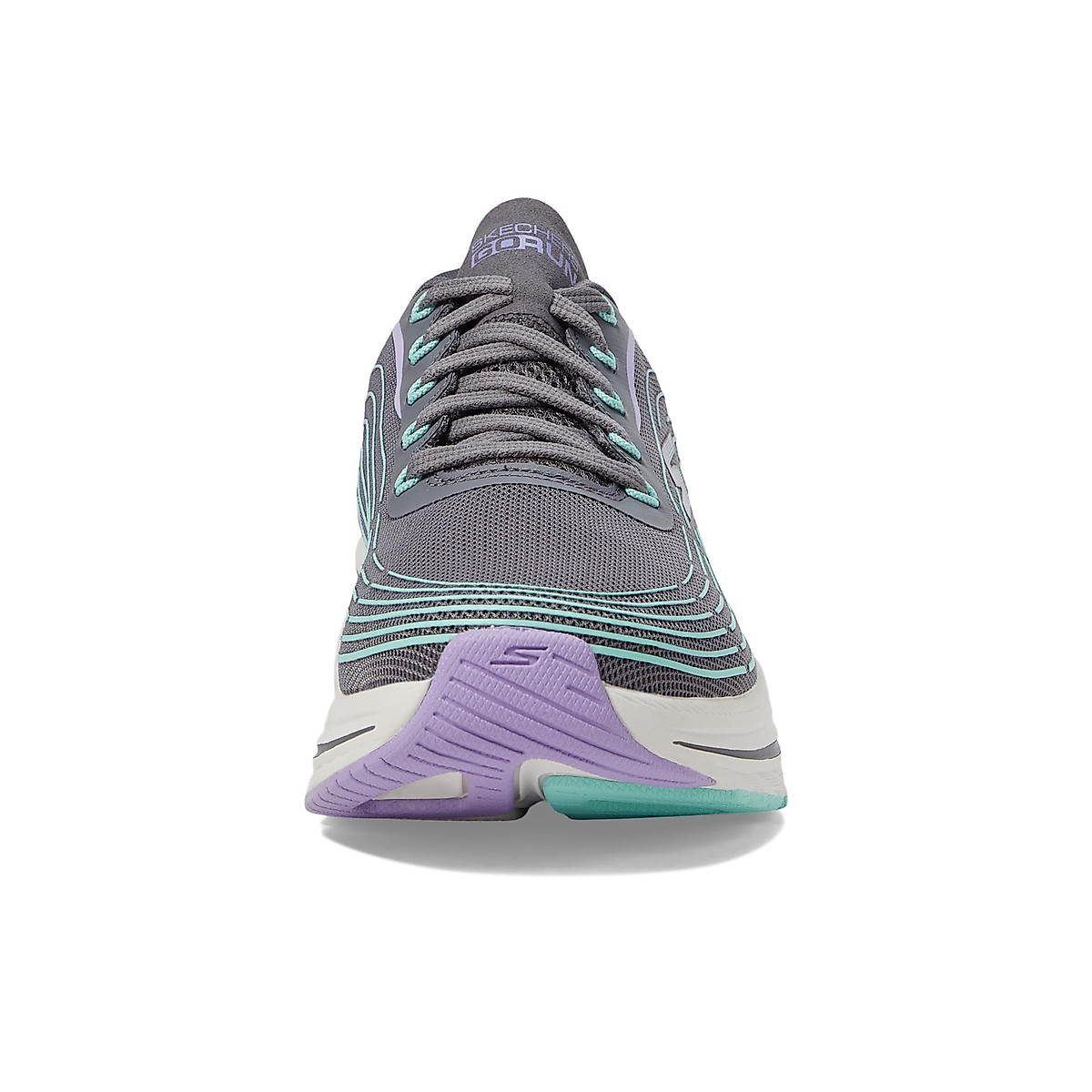 Skechers Women's Max Cushioning Elite 2.0 Sneaker, Charcoal/Lavender, 9.5