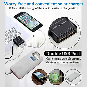 HZRU 15W 18V Solar Panel Semi-Flexible Solar Laminate Polycrystalline Outdoor Emergency Charging Pet Room with Fan for Cooling and Ventilation