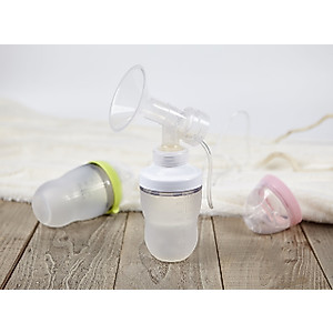 Papablic Direct Pump Bottle Adapter for Medela, Ameda Breastpumps to Use with Comotomo Baby Bottle, 2 Pack