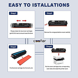 CSSTAR Compatible TN227 Toner Cartridge Replacement for Brother TN227 TN223 TN227BK/C/M/Y High Yield Compatible with MFC-L3750CDW HL-L3270CDW HL-L3290CDW HL-L3210CW MFC-L3710CW Printer (4 Pack)