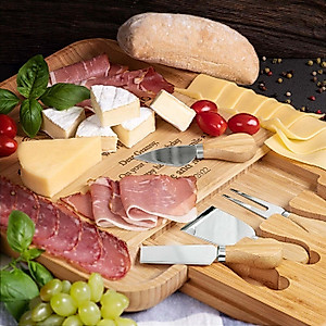 Maverton Engraved Cheese Board for Women - Personalized Wooden Tray with Storage - Cooking Item for Ladies - for Food Connoisseur - for Birthday - Charcuterie Board for her - Cook