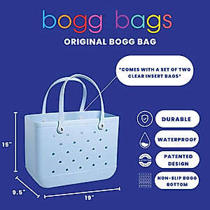 BOGG BAG Original Extra Large Tote Bag for Beach, Pool, Boat. Lightweight Waterproof Washable Durable All Purpose Tote Bag