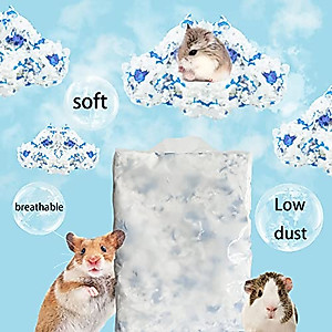 MUYG Hamster Bedding Guinea Pig Cage Paper Beddings Liner Small Pet Dust-Free Odor Control Papers Litter for Rabbits Syrian Dwarf Mice Chinchilla Hedgehog 450G