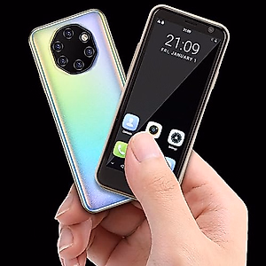 UBEF 3.5 Inch Mobile Phone Unlocked 4G Compact Mobile Phone for Students (Gold)