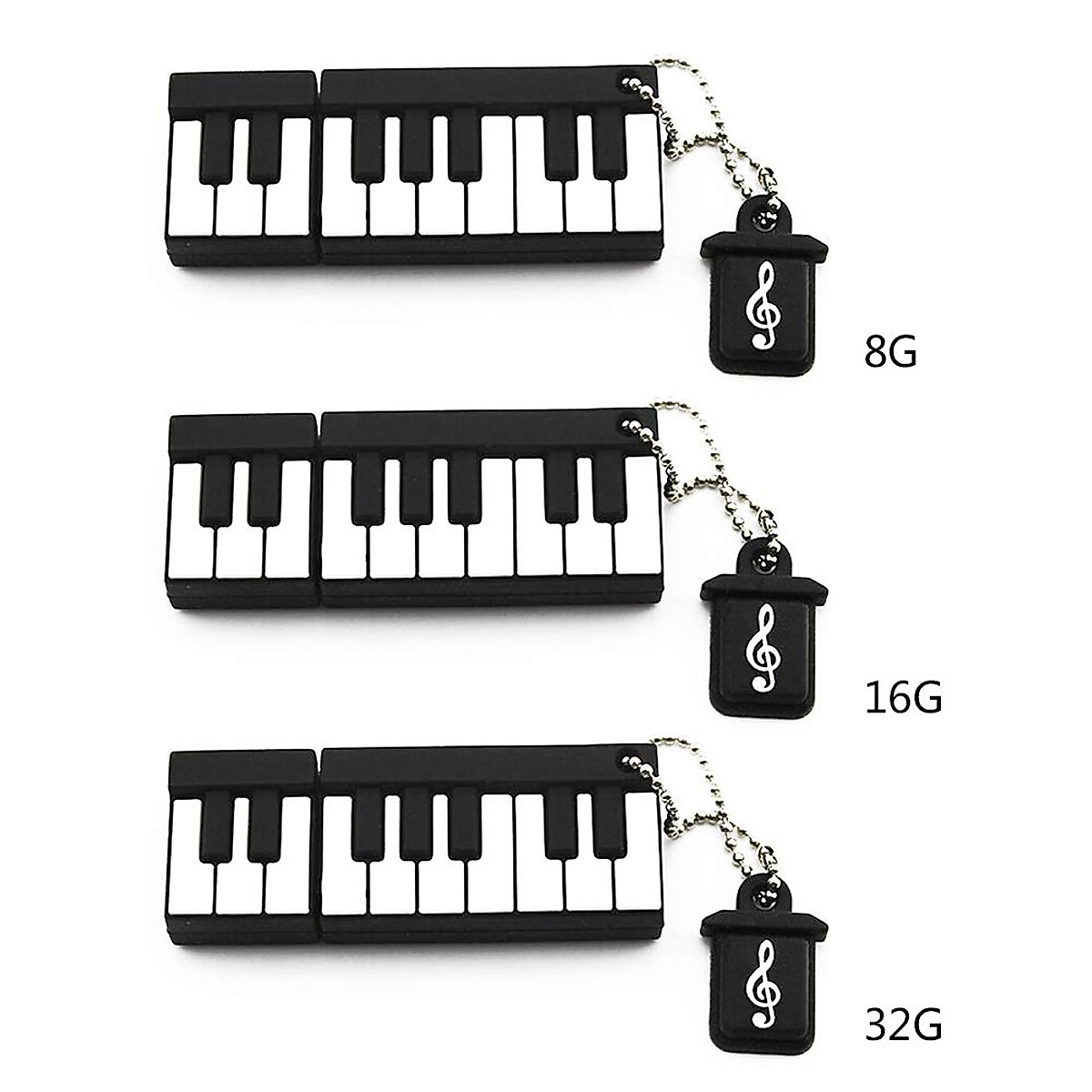 Flash Drive,USB Flash Drives,32G USB 2.0 Cute Cartoon Piano Shape USB Drive,Thumb Drive,Gift for School Students Kids Children Teacher Colleague Employees,for Date Storage,File Sharing