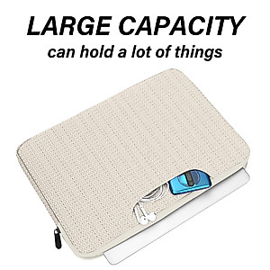 Miwasion Woven Fabric Design Compatible with MacBook Air 13 inch Case 2020-2018 Release(A2337 M1 A2179 A1932) with Touch ID & 2 Pack Keyboard Protectors,Webcam & Laptop Sleeve Bag & Screen Protector