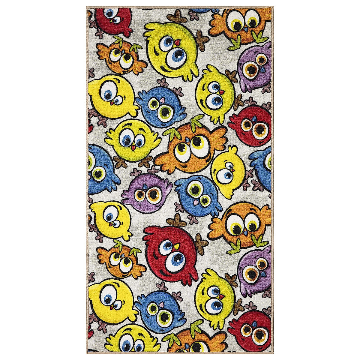 Machine Washable Educational Space Numbers Design Non-Slip Rubberback 5x7 Kid's Area Rug for Playroom, Kid's Room, Bedroom, 5' x 6'6", Navy