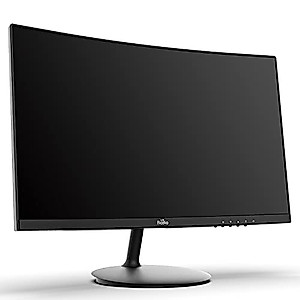 Fiodio 24" Curved 75Hz Refresh Rate Computer Monitor Full HD 1080P HDMI VGA Ports with Speakers, VESA Wall Mount Ready (HDMI Cable Included)