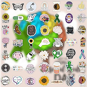 Mental Health Stickers 100PCS Mental Health Awareness,Vinyl Health Gifts Decal,Mental Health Gifts Stickers for Adults,Therapist Gifts Mental Health