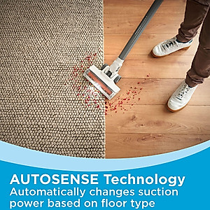 BLACK+DECKER POWERSERIES+ 20V MAX Cordless Stick Vacuum with LED Floor Lights, Lightweight, Multi-Surface (BHFEA520J) , White